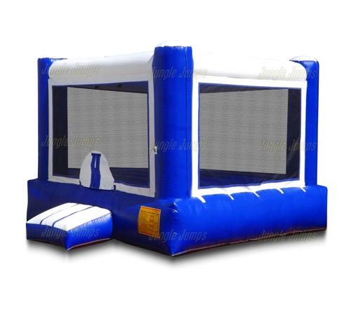 Inflatable Bounce Houses Blue & White Moonwalk is an inflatable bounce ...